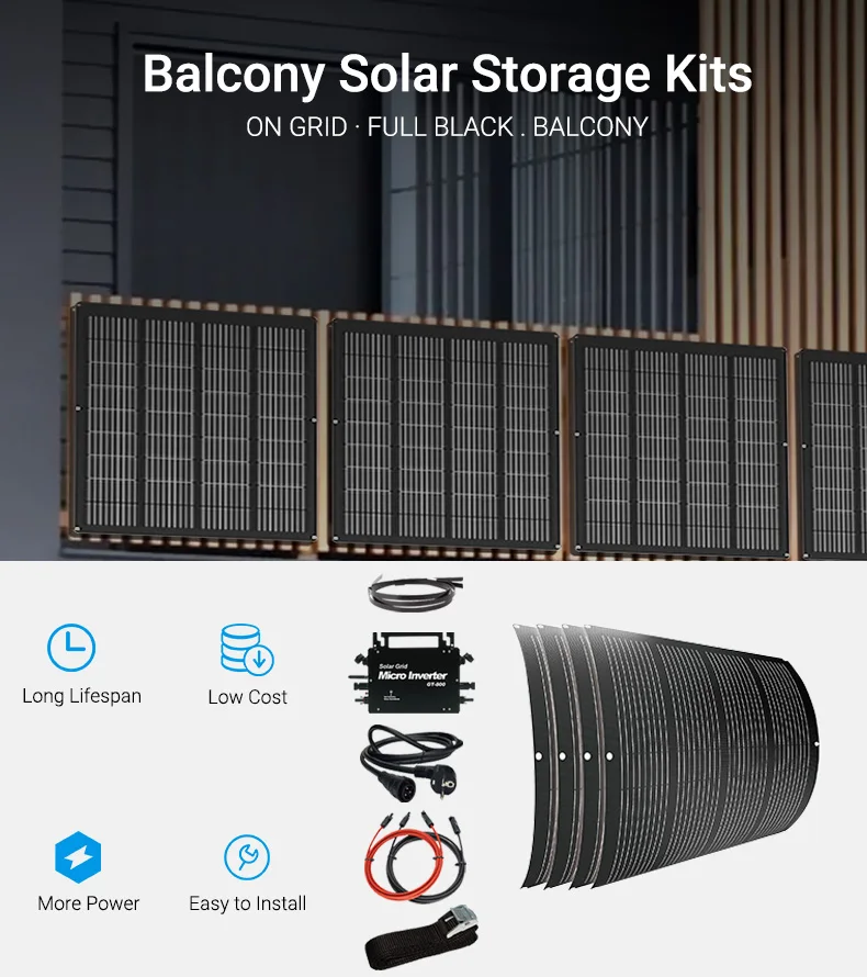 Balcony Power Plant Solar System Photovoltaic Balcony 600w 800w Grid ...