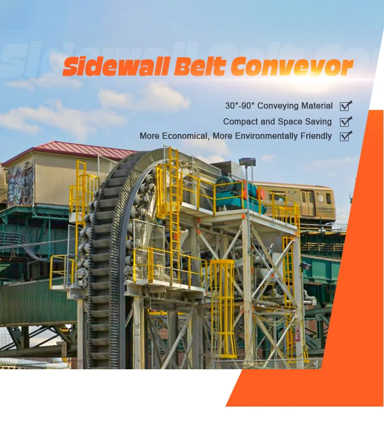 Corrosion Resistant Steep Incline Belt Conveyor For Tunnelling And ...