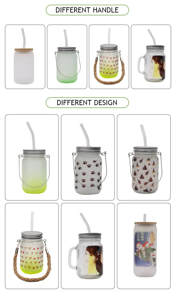 Craft Express Wholesale 15oz 450ml Sublimation Blanks Mason Jar With ...