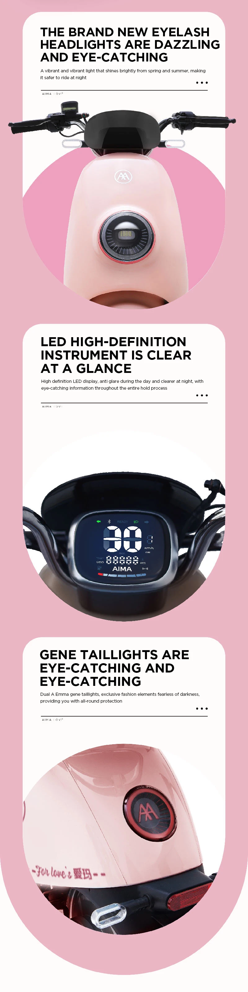 Aima E-scooter Spring Q303 60v 22ah 400w Electr Scooter Bike Other Electric City Bike Adult ...