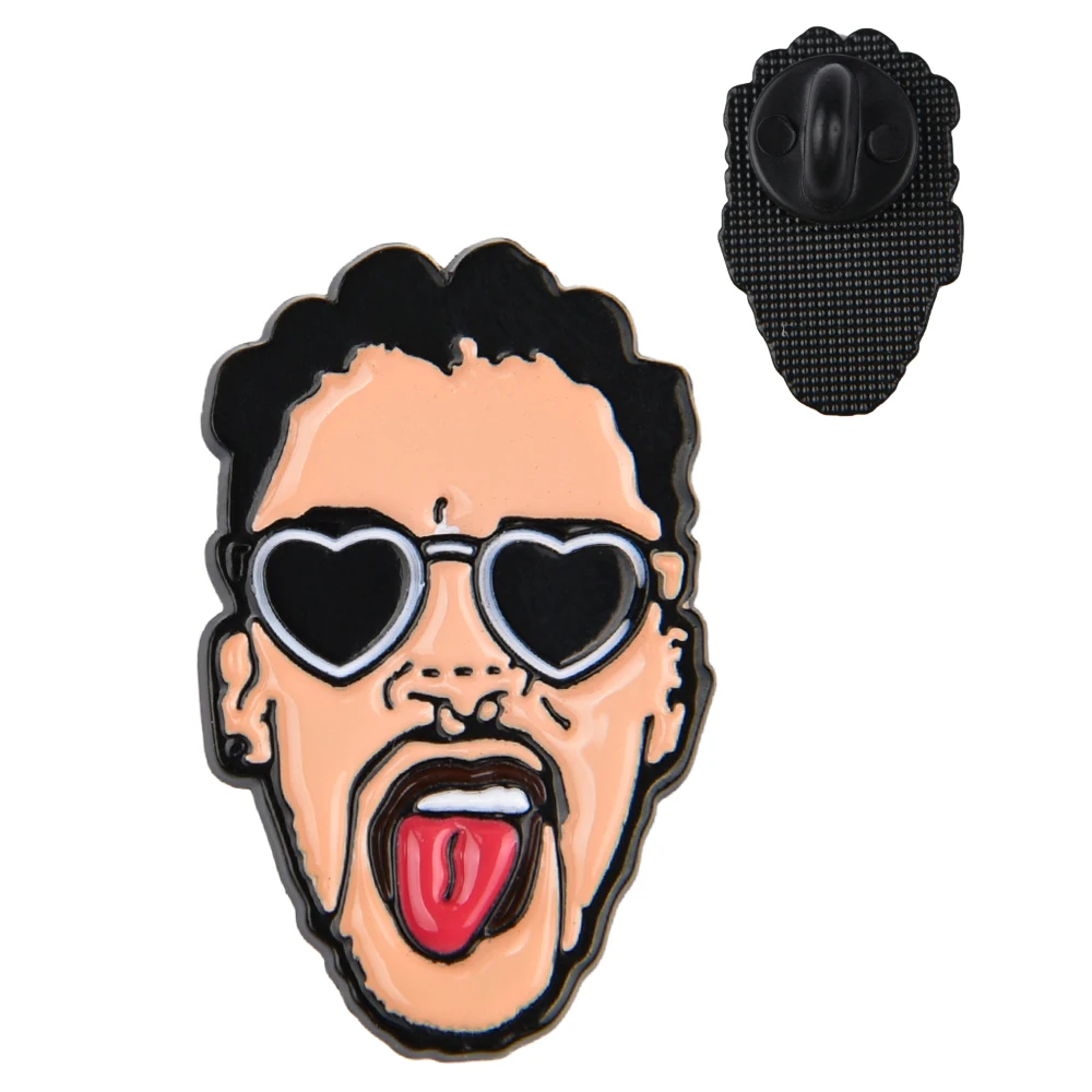 Wholesale Cheap Metal Black Nickel Plated Bad Bunny Badge Bad Bunny ...