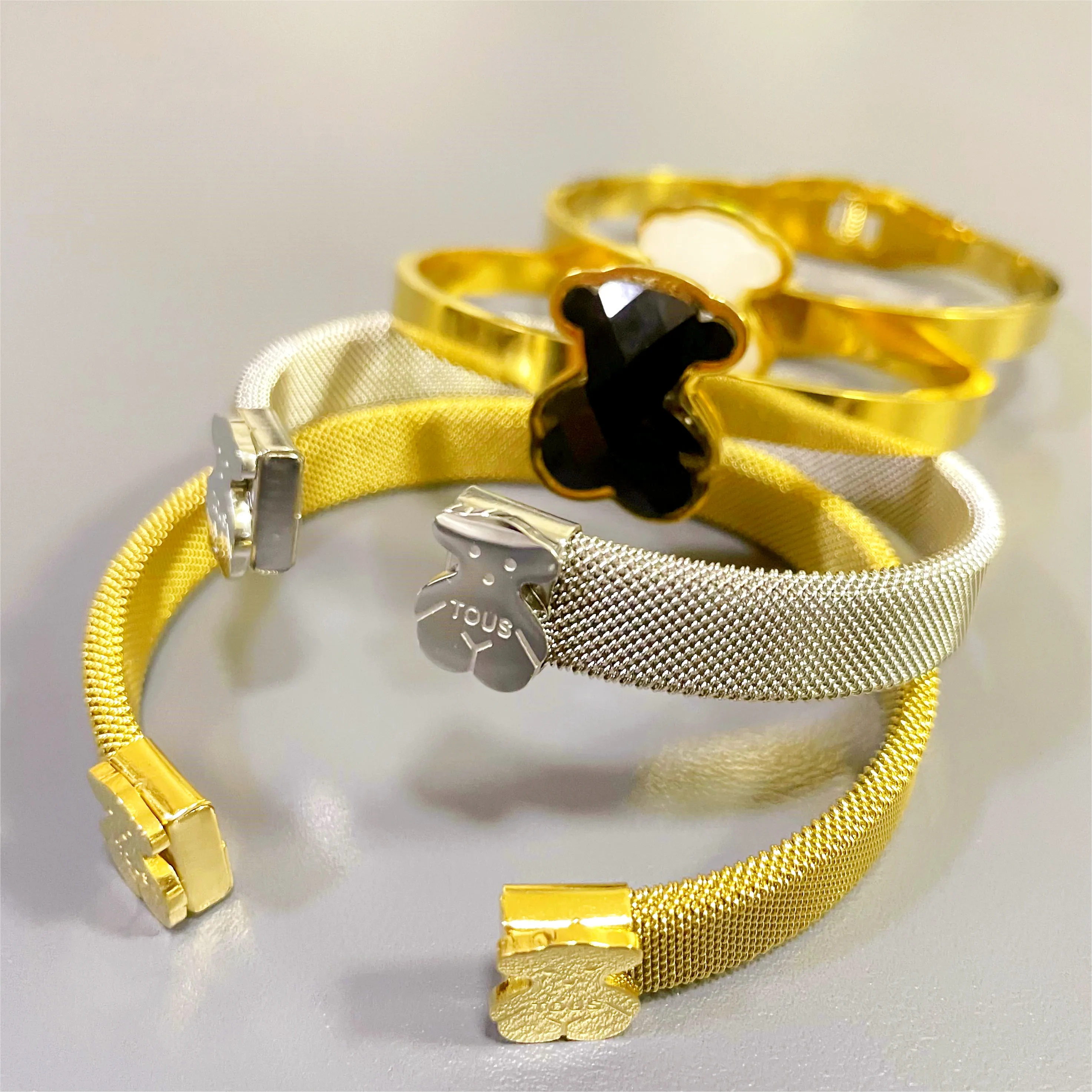 Fashion Jewelry Bracelets Bangles Tous Gold Plated Stainless Steel ...