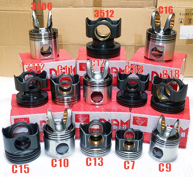 3406 Mechanical Diesel Engine 1258869 1300241 Piston For Cat Excavator ...