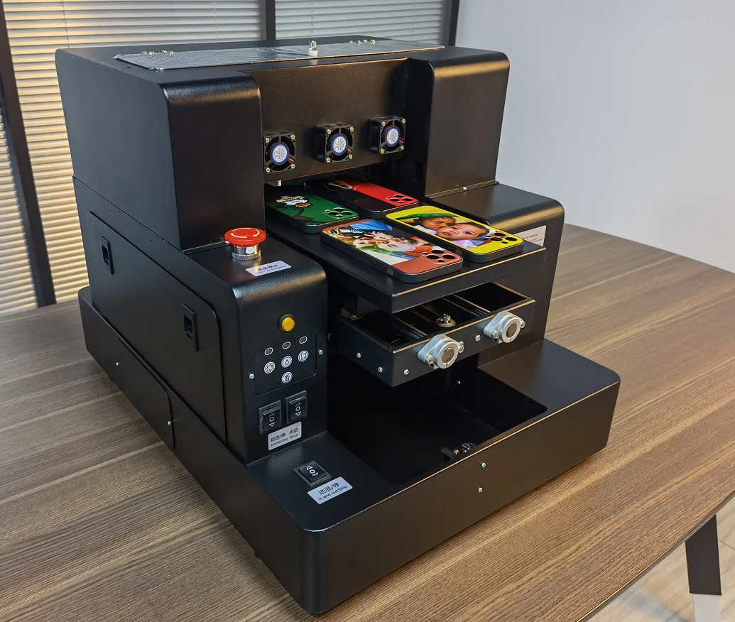 Compact A4 Size Digital UV Printer for Paper Boxes Acrylic Phone Cases ...