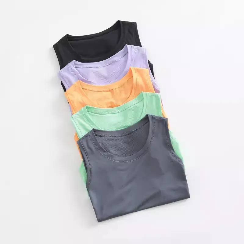 Women Loose Soft Comfort Mesh Insert Cool Lightweight Fitness Tank Tops ...