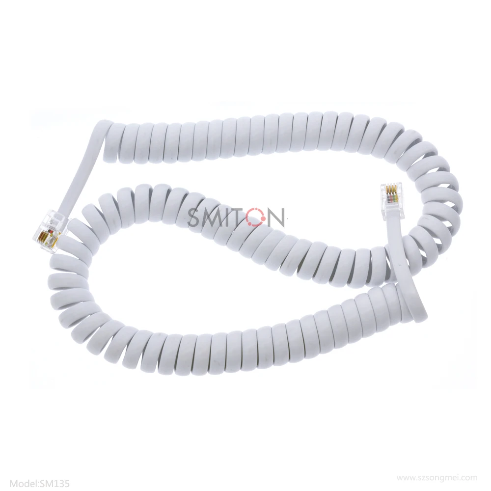 Handset Coiled Landline 4p4c Rj9 Telephone Cable - Buy Rj9 Telephone ...
