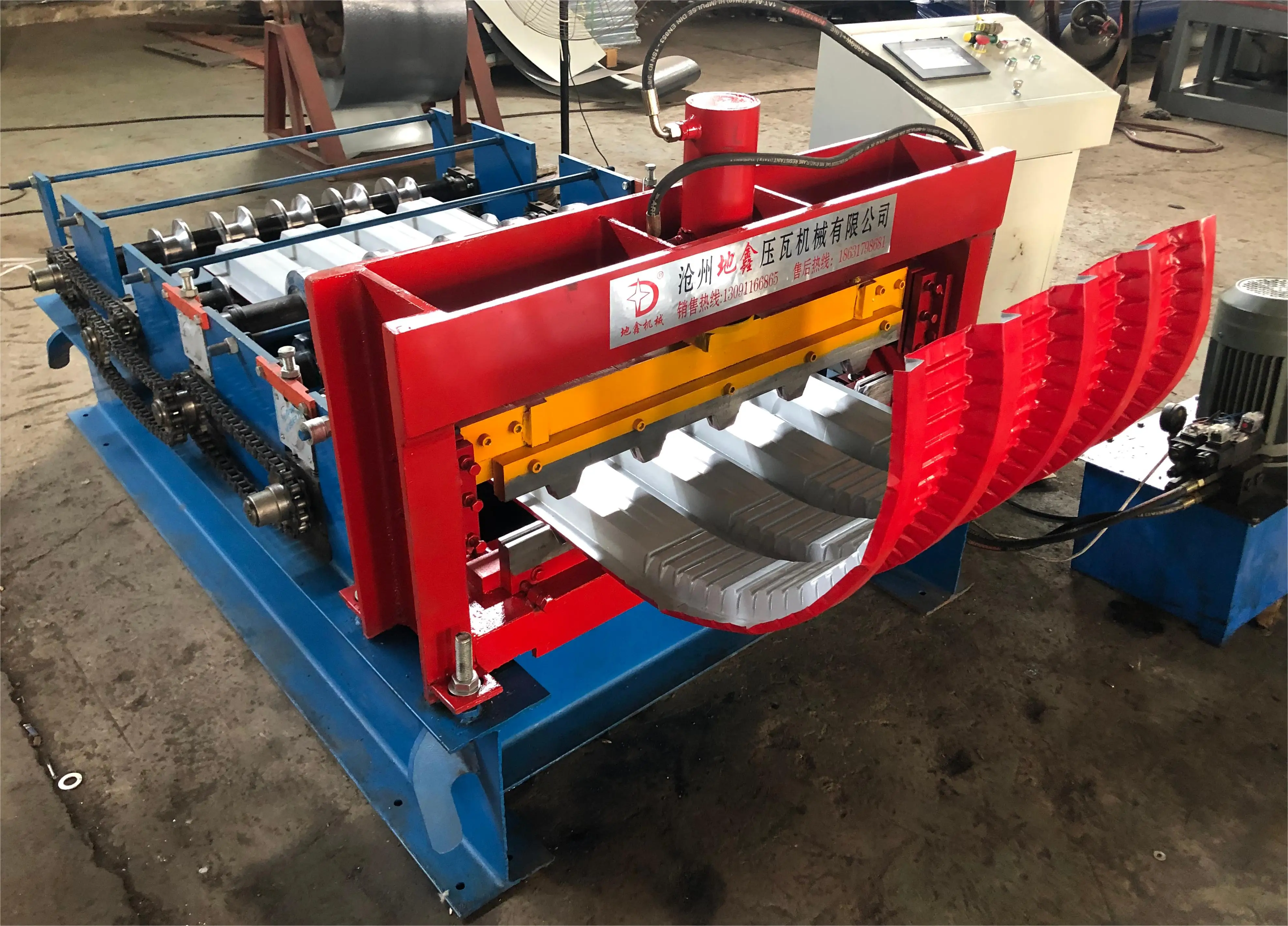 Automatic Crimping Curved Roof Panel Curving Bending Forming Machinery ...