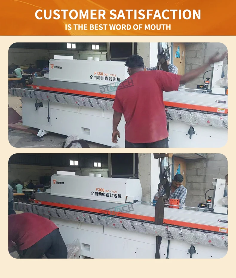 Dtmach Full Automatic 45 Degree Bevel Incline And Straight Edge Banding ...