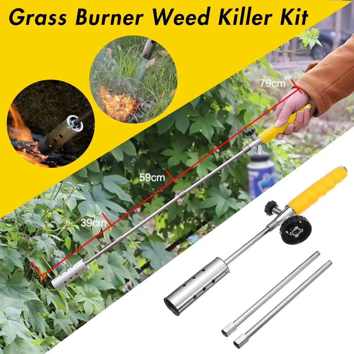 Weed Burner Blowtorch Heating Torch Camping Butane Gastorch Garden ...