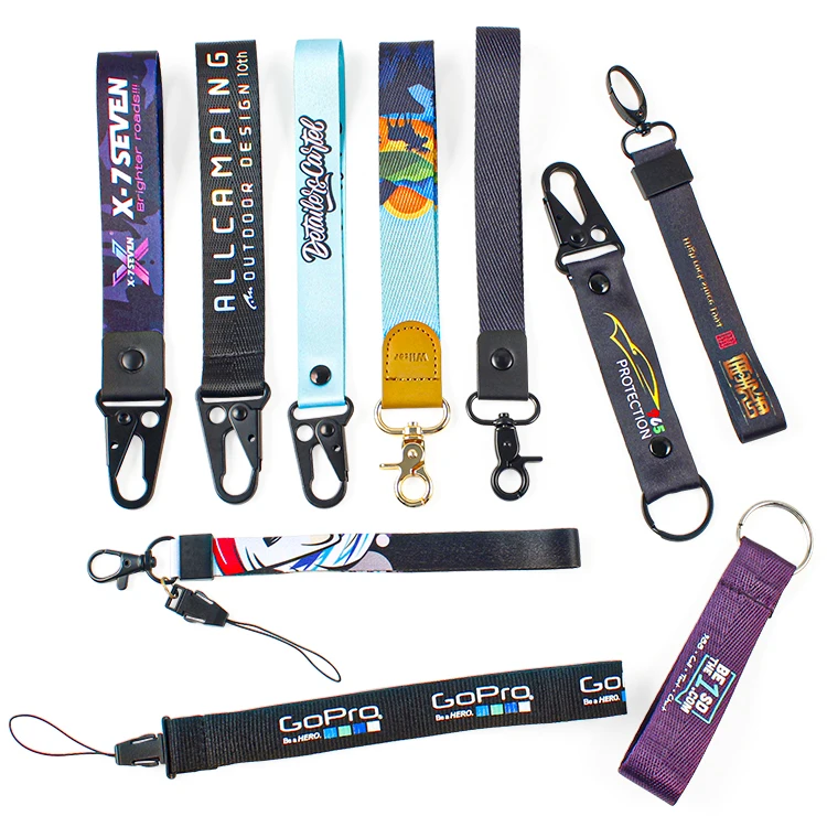 Cheap Sublimation Print Logo Tactical Webbing Keychain Polyester Custom ...