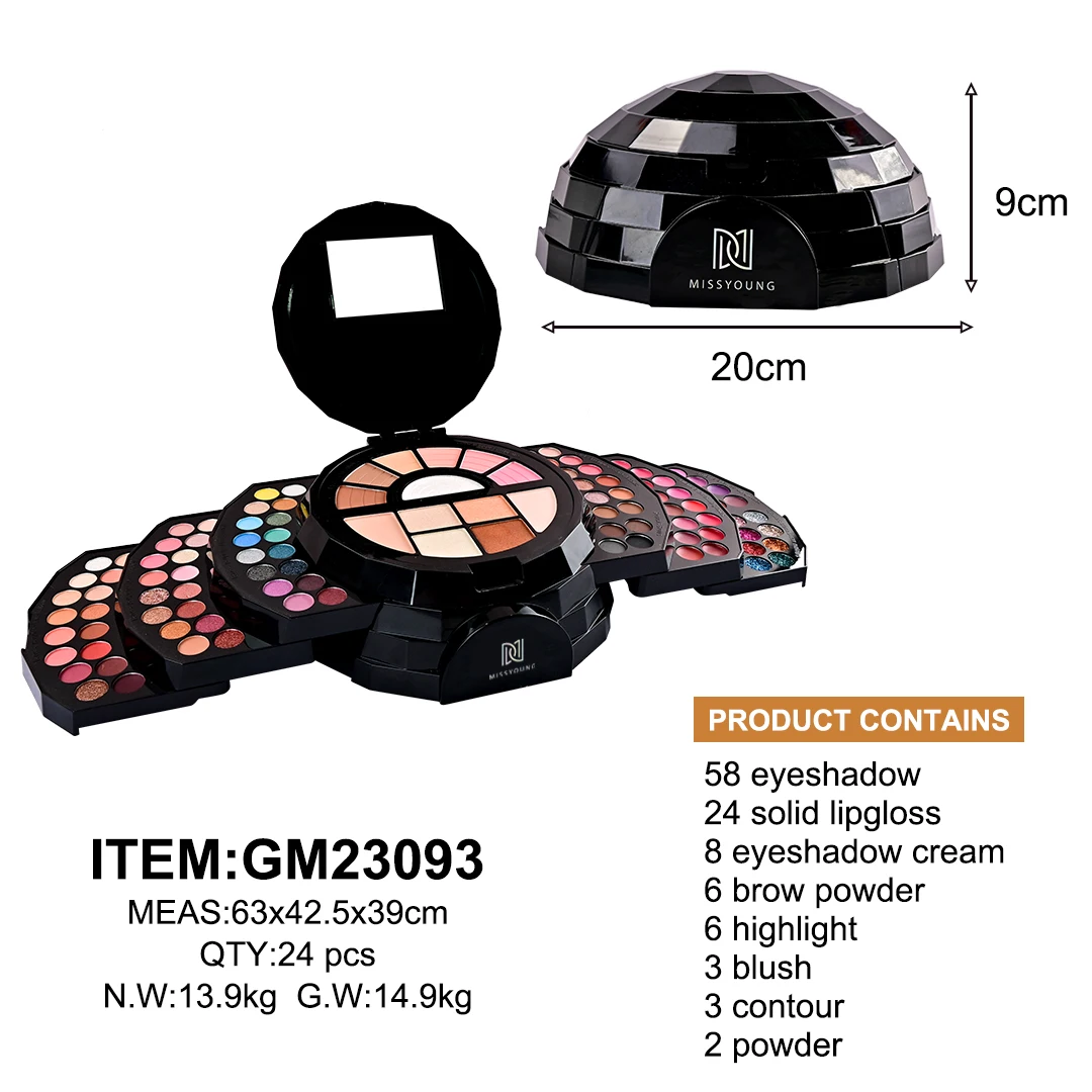 Private Label Complete Makeup Kits All In One Makeup Kit Box For Full ...