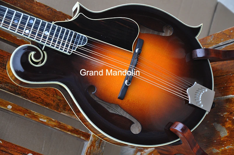 Custom Deluxe F Octave Mandolin with Flamed Maple & Ebony Fretboard ...
