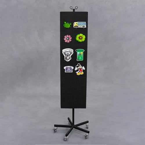 Retail Floor Rotating Product Hanging Display Stands Turning Pegboard ...