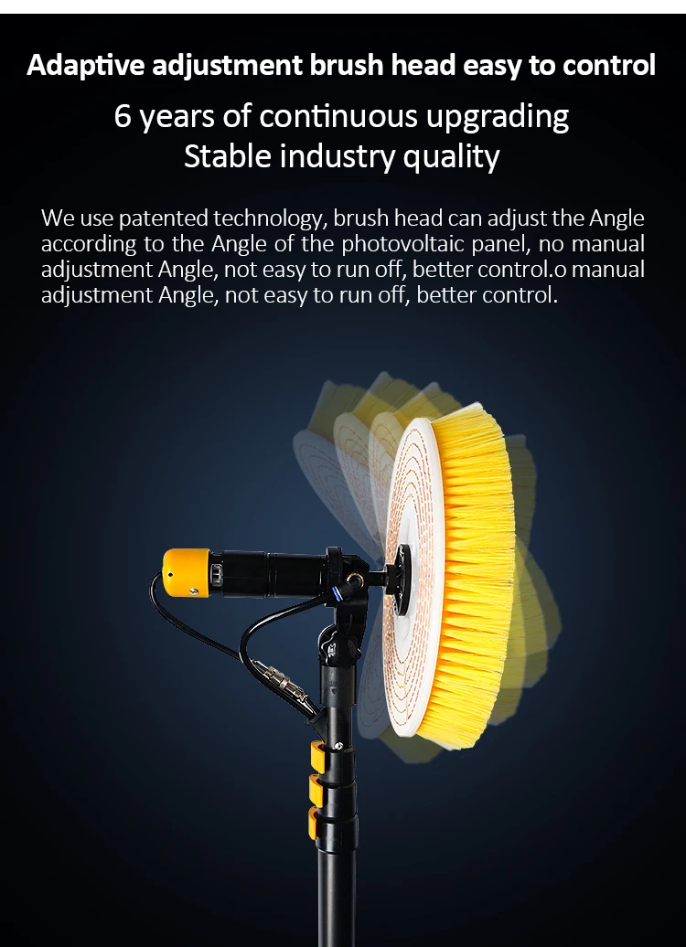 Sunnysmiler Wall Cleaning Machine Long Handle Wall Cleaning Brush Roof ...