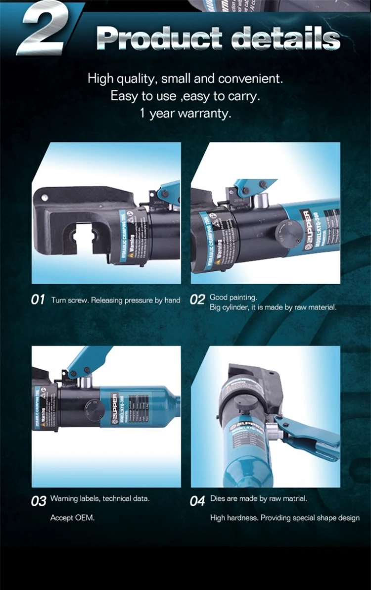 Kyq-300 Hydraulic Crimp Tool For Wire Connectors Safety Valve Inside ...