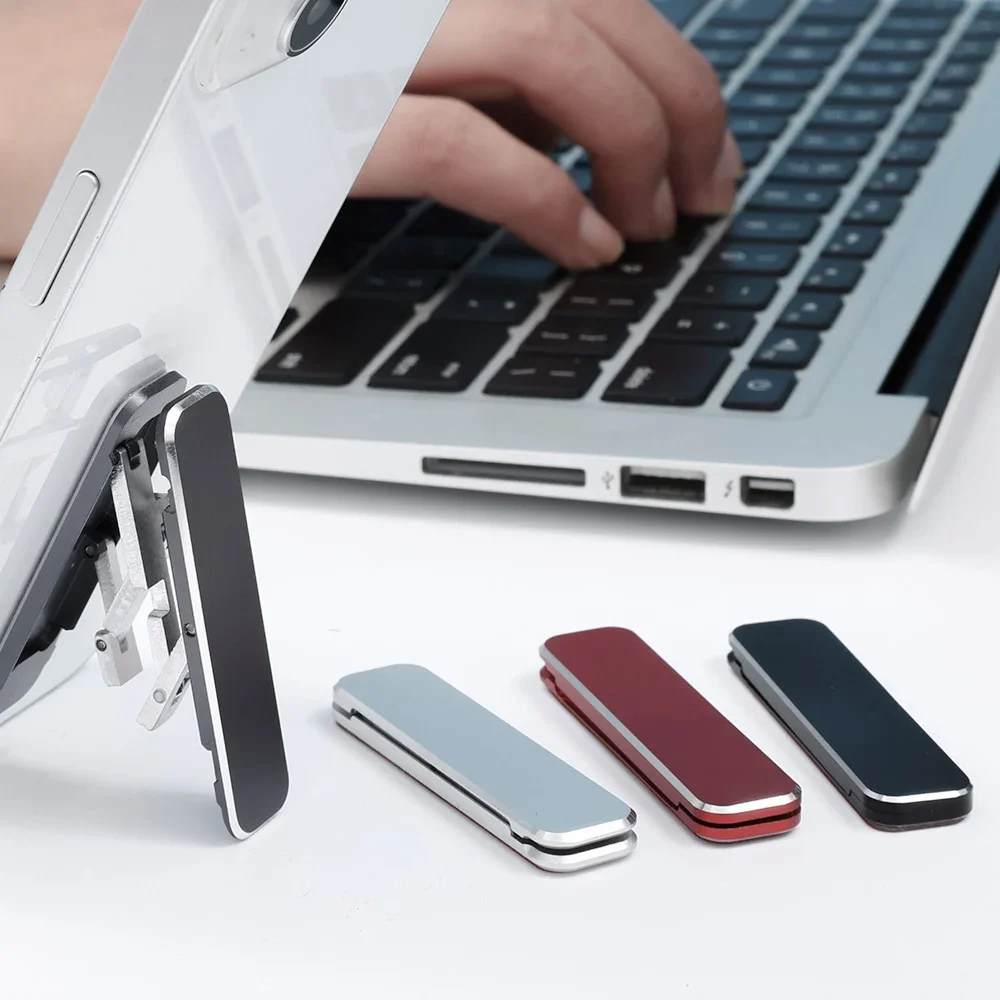 Folding Mini Metal Phone Holder Aluminum Alloy Outdoor Desk Stand 360 ...