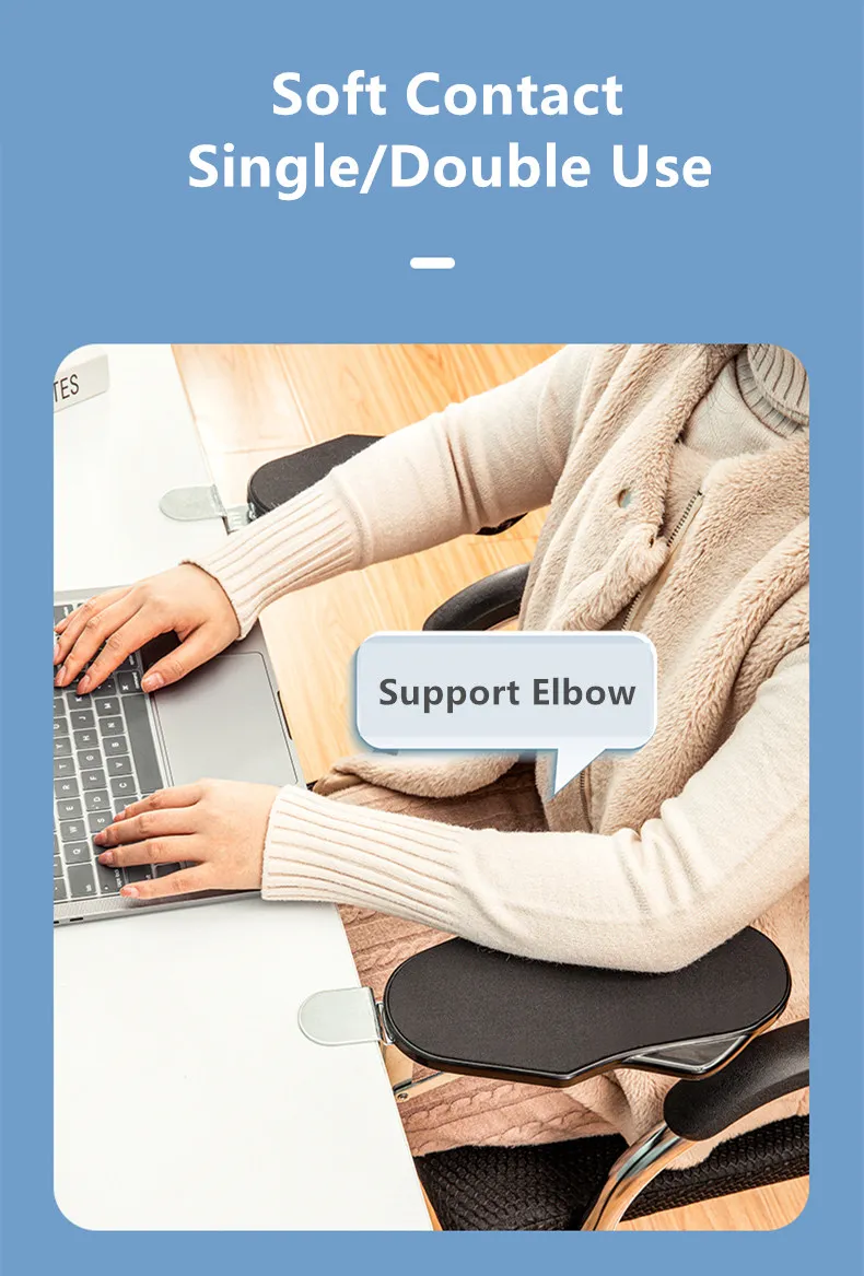 Ergonomic Computer Arm Rest Desk Wrist Elbow Support Mouse Armrest ...