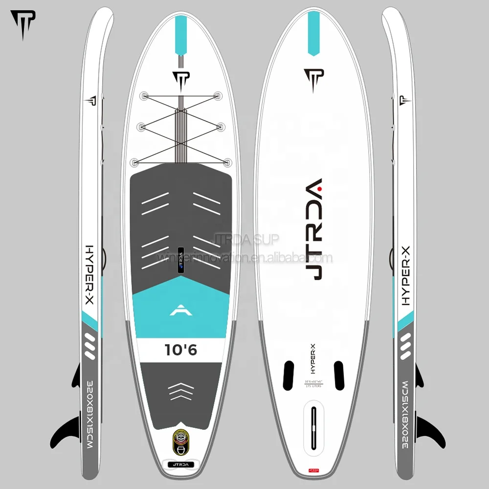 JTRDA 12.6ft Double Layer Inflatable SUP Paddle Board