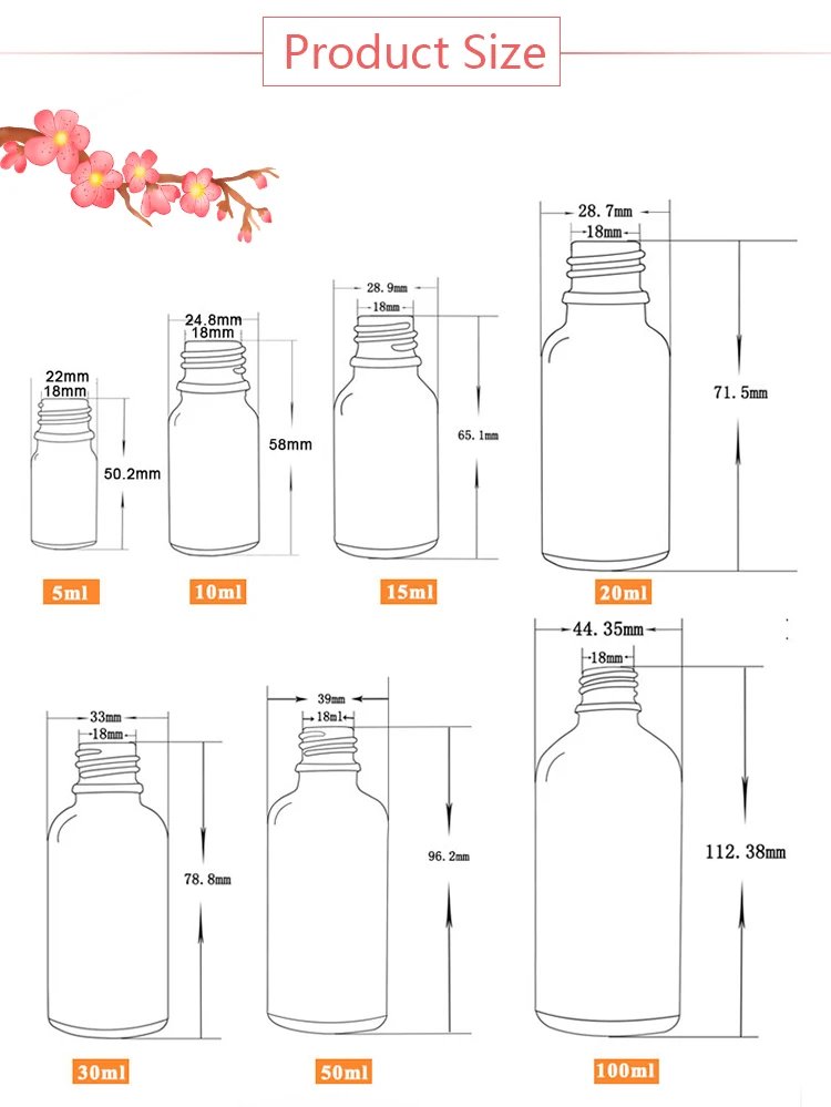 Hot Stamping Bottle - Dwerking 10ml 30ml Dropper Bottle