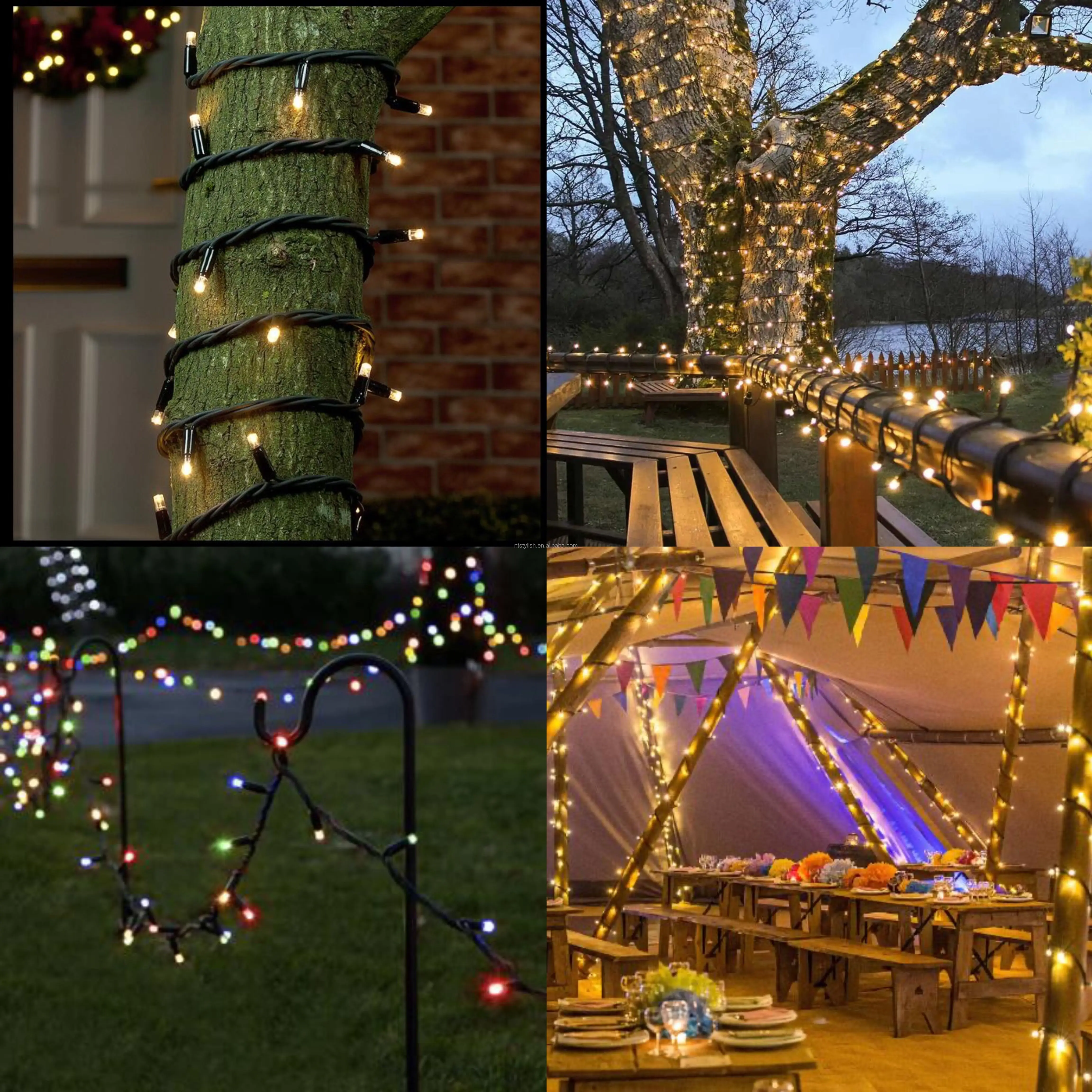 Stylish 33ft 10m 100LED IP67 Waterproof Outdoor Christmas Fairy String ...