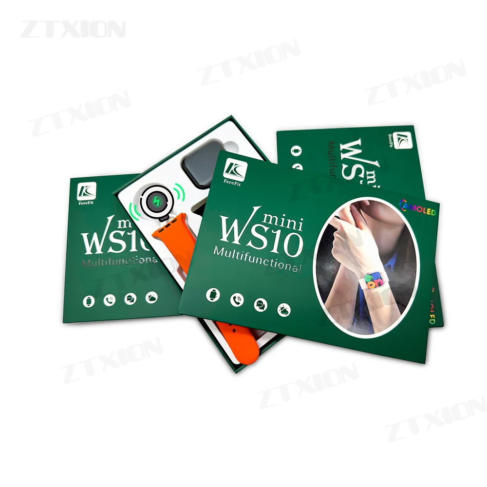 High Quality Fashion 2024 Smart Watch Ws10 Mini 3 Straps Fitness ...