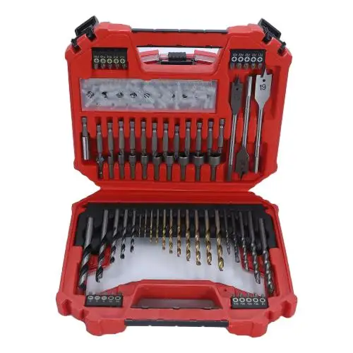 RISING 128pcs Combination DRILL BIT SET Masonry HSS Twist Drill Bit Set ...