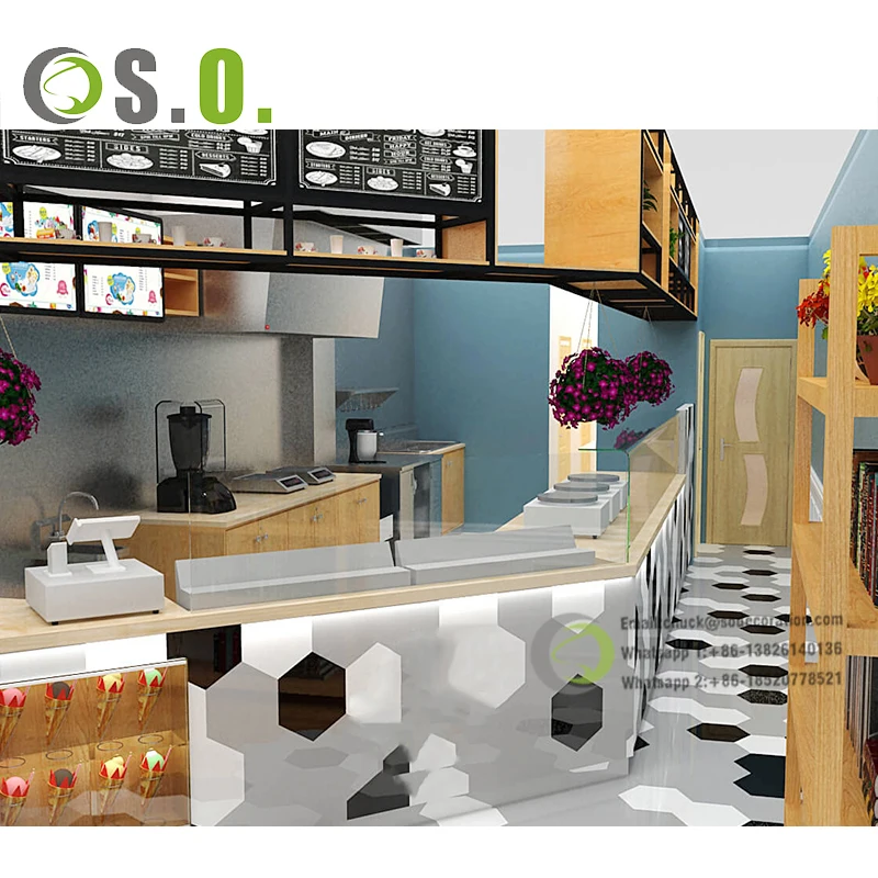 Modern Cafe Coffee Bar Counter Restaurant Welcome Coffee Furniture ...