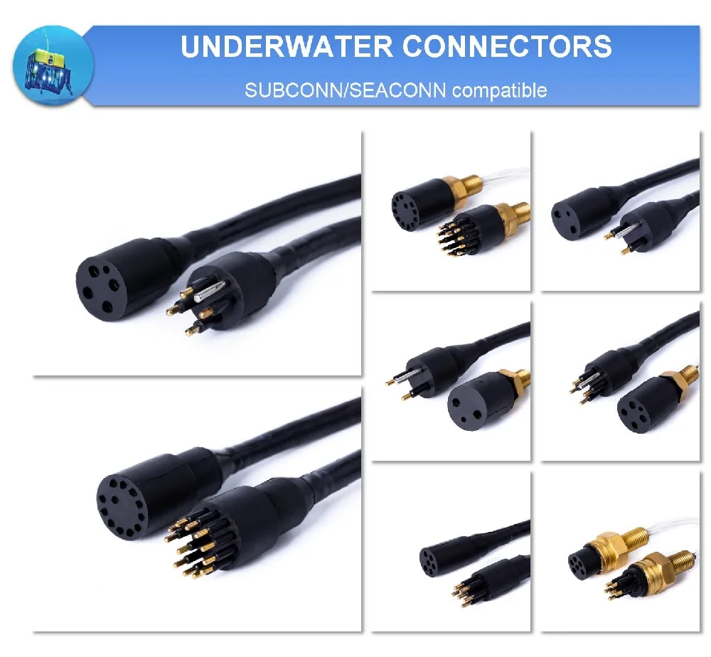 2023 Underwater Connector Auv Rov Subsea Solutions 55p1-1508 Pbof 8 Pins Burton Compatible Oil ...