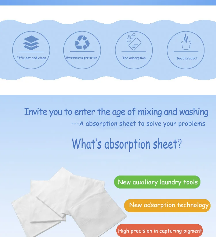 Oem Absorber Laundry Catcher Sheet Color Smearing Fragrance Free Color ...
