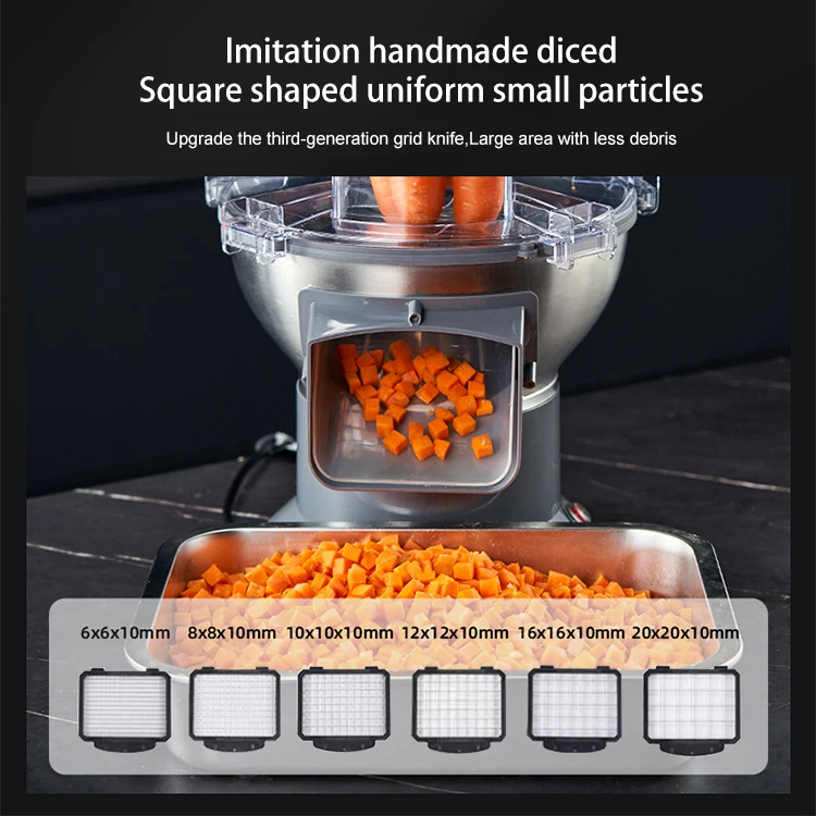 10MM High Uniform Grid Blade Size Optional Vegetable Slicer