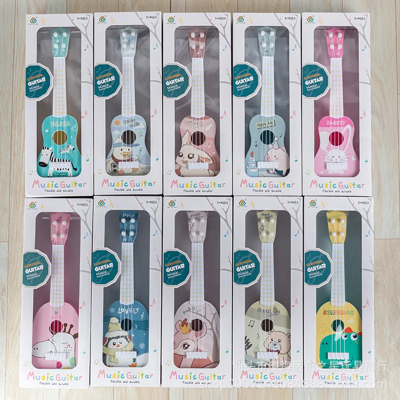 Kids Educational Musical Instrument Cartoon Animal Mini Ukulele Toy ...
