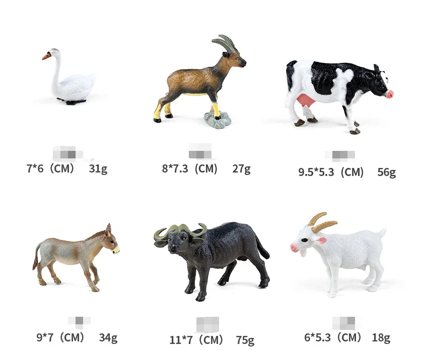 Wholesale Realistic Small Horse Farm Plastic Animal Figurines