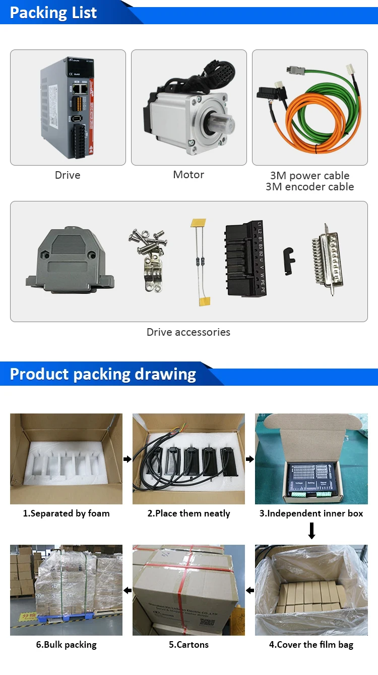 Factory Price Ethercat 100W200W400W600W AC Servo Motor Drivers