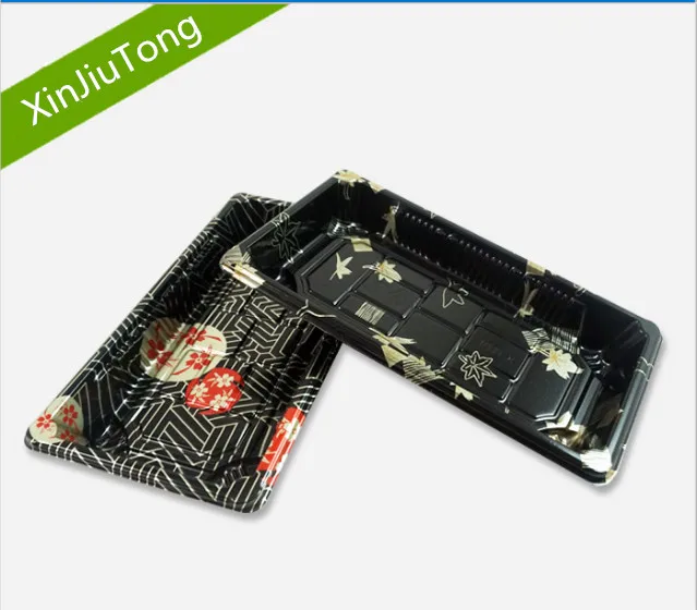 Plastic Sushi Tray Disposable Containers Take Away Reusable Sushi ...