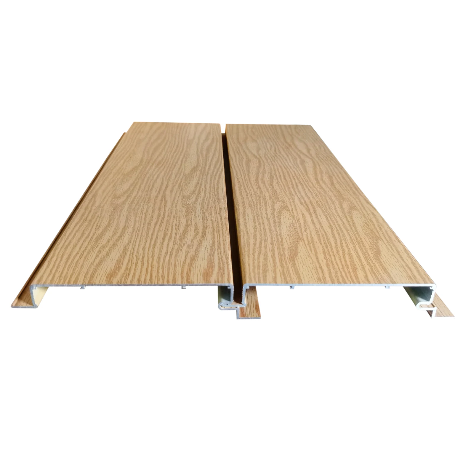 Customized Residential Powder Coating Woodgrain External Wall Cladding ...