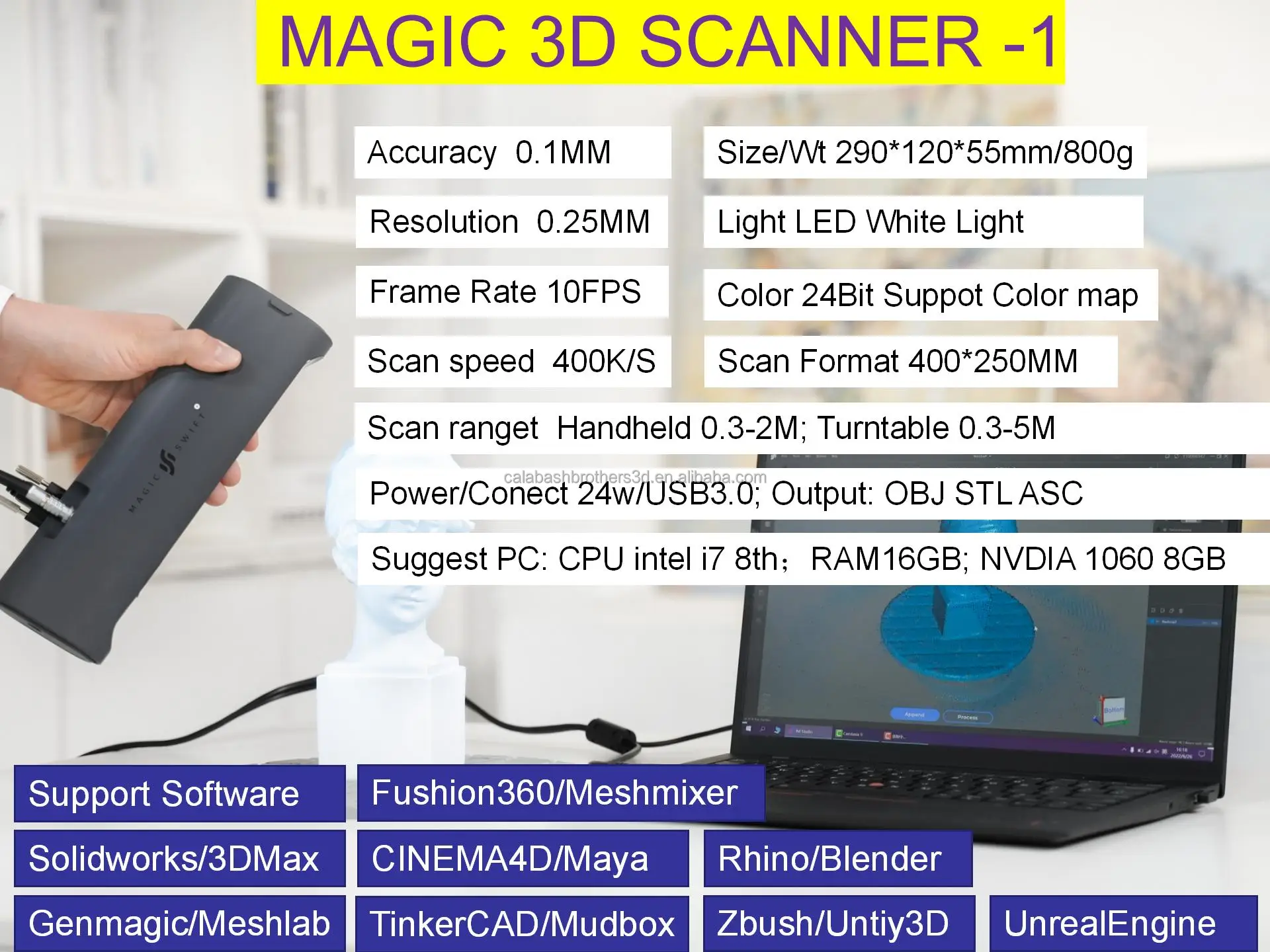 Factory Free 3d Scanning Software Beauty 3d Printer Scanner Portable ...