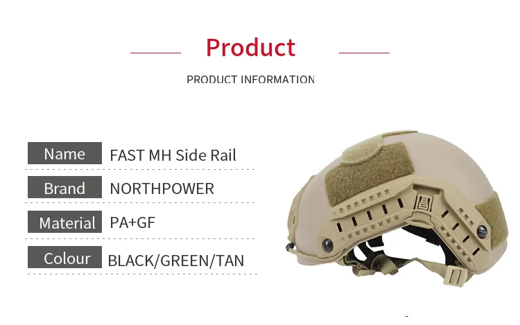 Tactical Helmet Fast Mh Helmet Side Rail - Buy Fast Helmet Side Rail ...