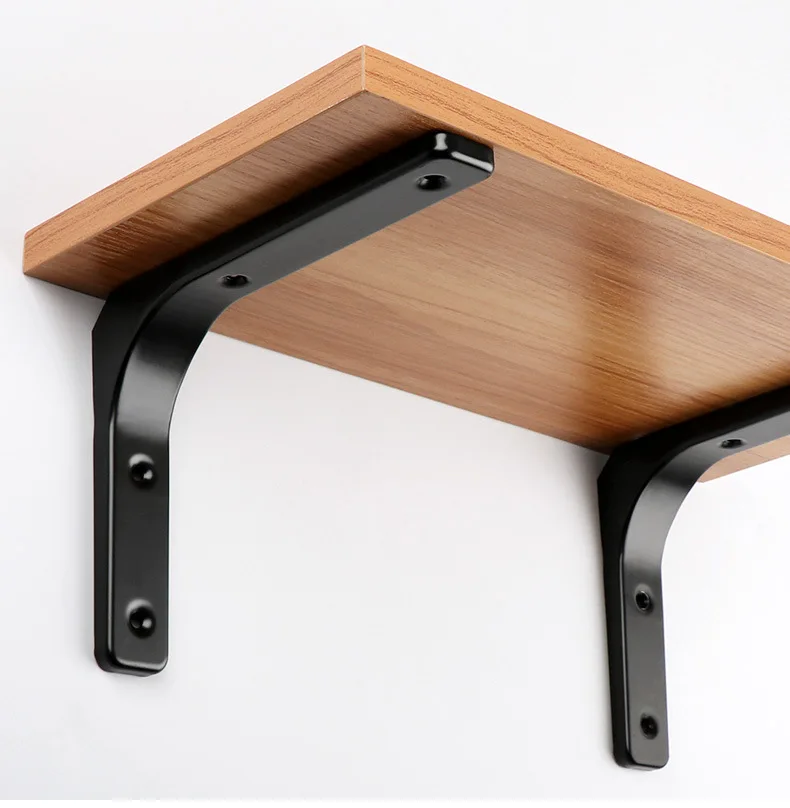 Stainless Steel L-type Floating Shelf Brackets Long Service Life Heavy ...