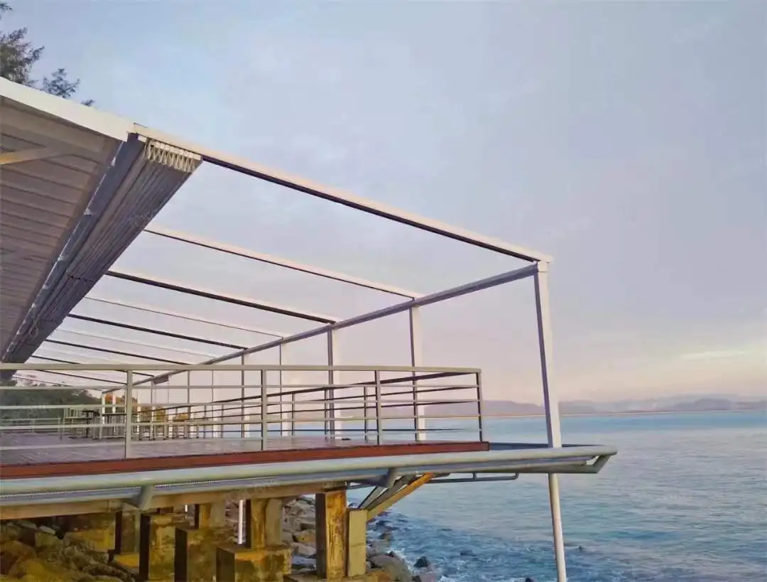 Retractable Pvc Roof Pergola Customized Restaurant Villa Garden Outdoor ...