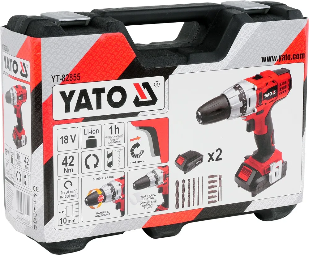 18v Yato Power Tools Portable Hand Drill Machine Cordless Drill - Buy ...