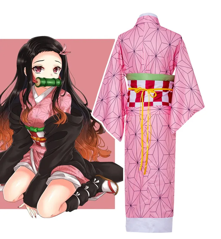 Stove Gate Nezuko Suit - Women Long Kimono Cardigan