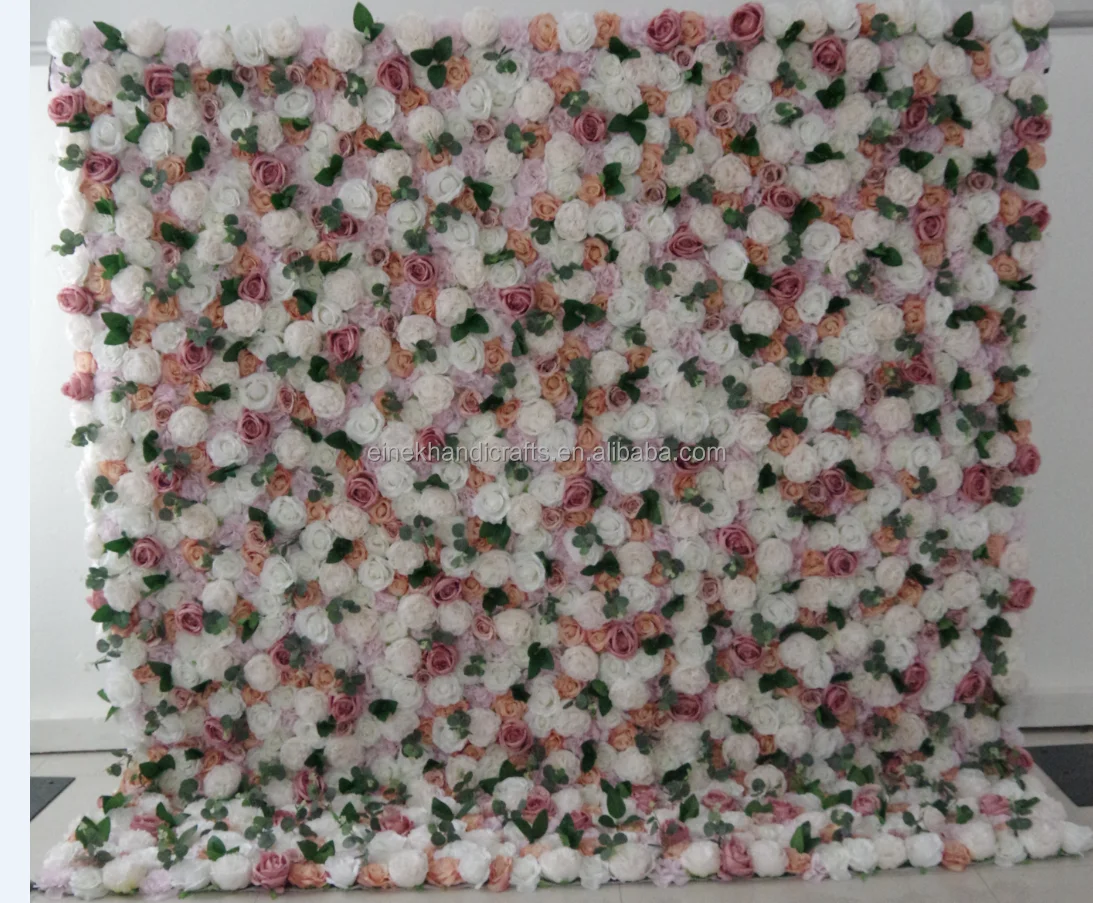 Artificial Flower Wall Backdrop For Wedding Arrangement Photography ...