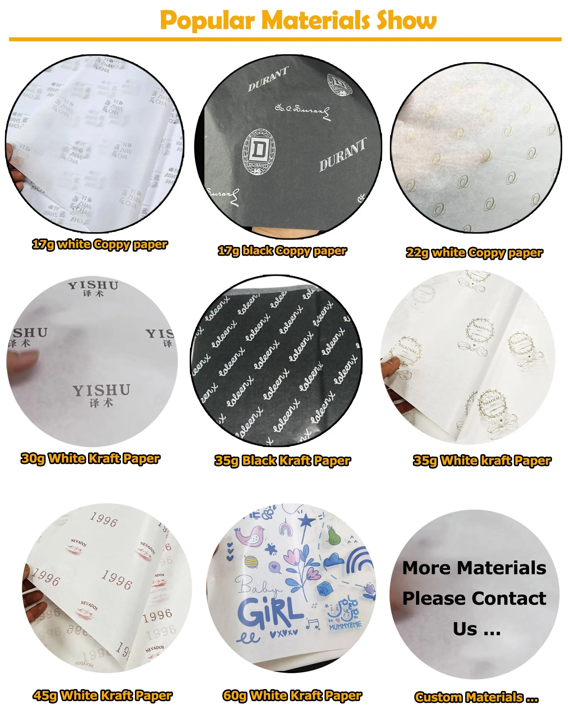 Custom Printed Logo Gift Wrapping Tissue Paper With Logo For Clothes ...