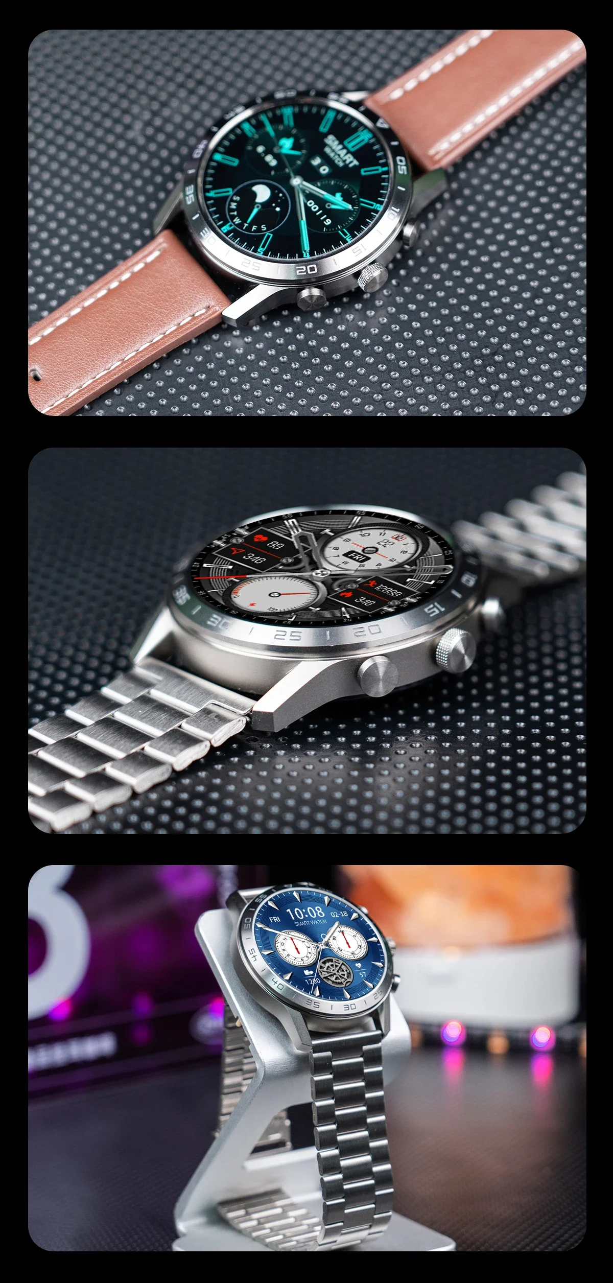 Dt70+ Nfc Smartwatch 1.45 Inch Ips Ip68 Wireless Charge Sports Smart ...