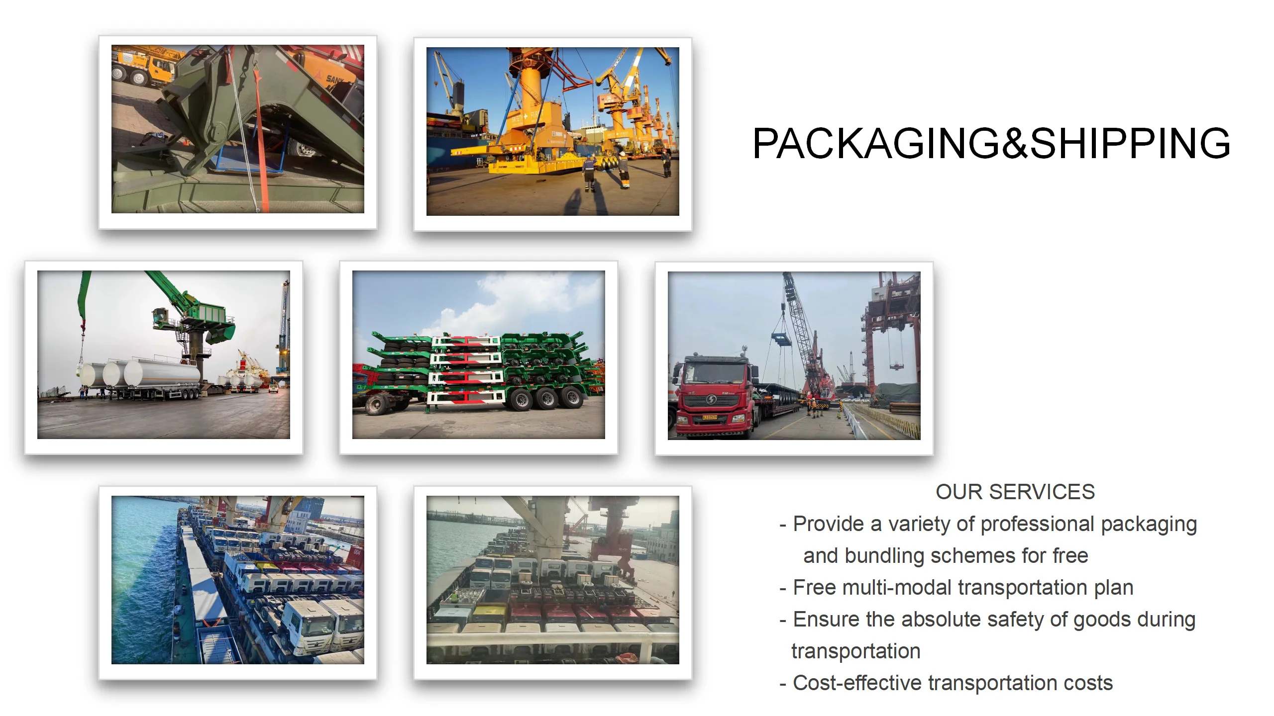 Container Skeleton Transport Skeleton Semi-trailer Steel Chassis Semi ...