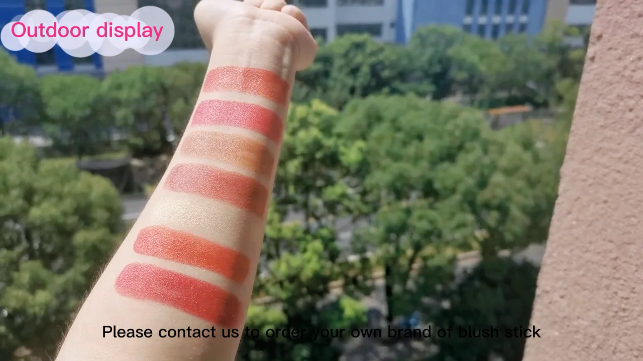 Eco Friendly Craft Gold Round Cream Vegan Contour Concealer Blush Stick ...