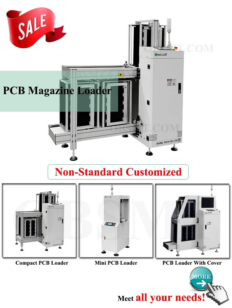 Combination Auto PCB Loader SMT Handling Loader Unloader Machine With ...