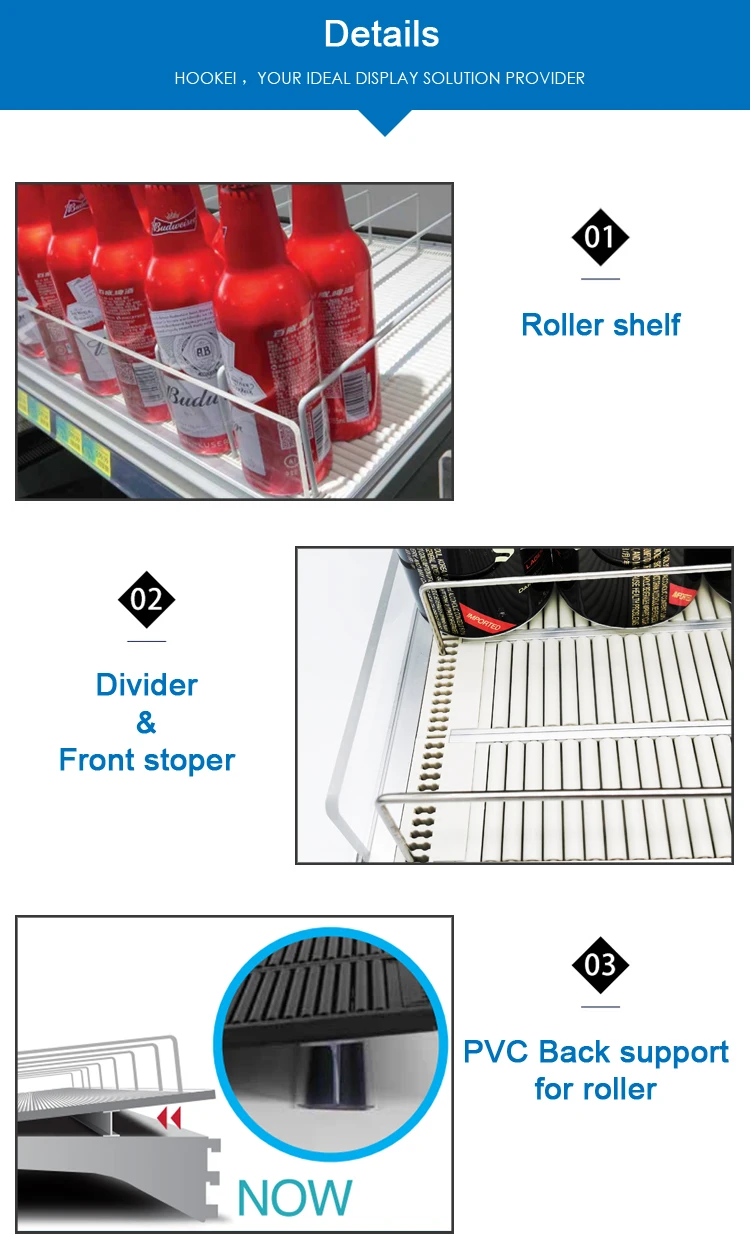 Supermarket Shelf Gravity Smart Roller - Efficient Display
