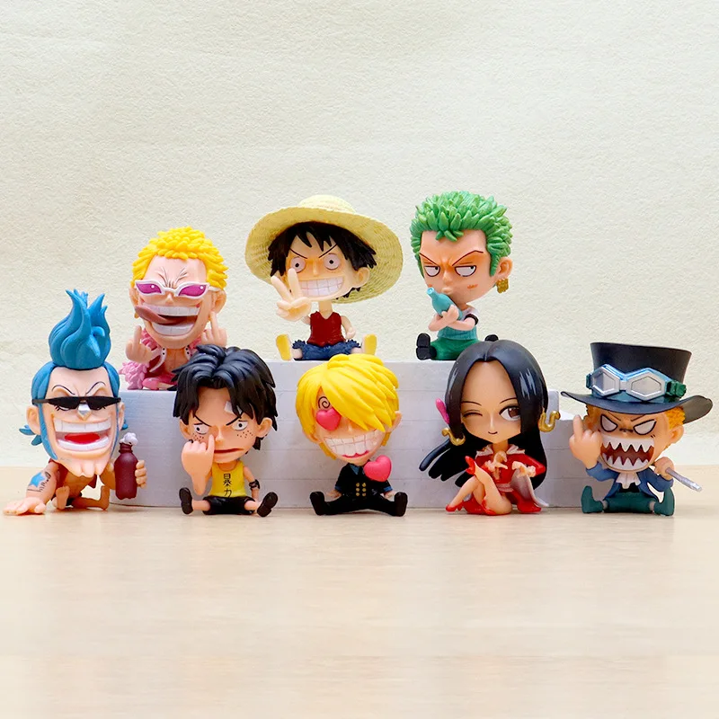 Alibaba.com: Q Version 9cm Luffy Zoro Nami Sanji Anime Action Figures ...