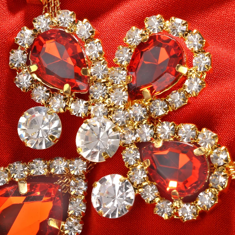 Sexy T Back Thong Rhinestone Belly Chain Jewelry Women Lingerie Flower ...